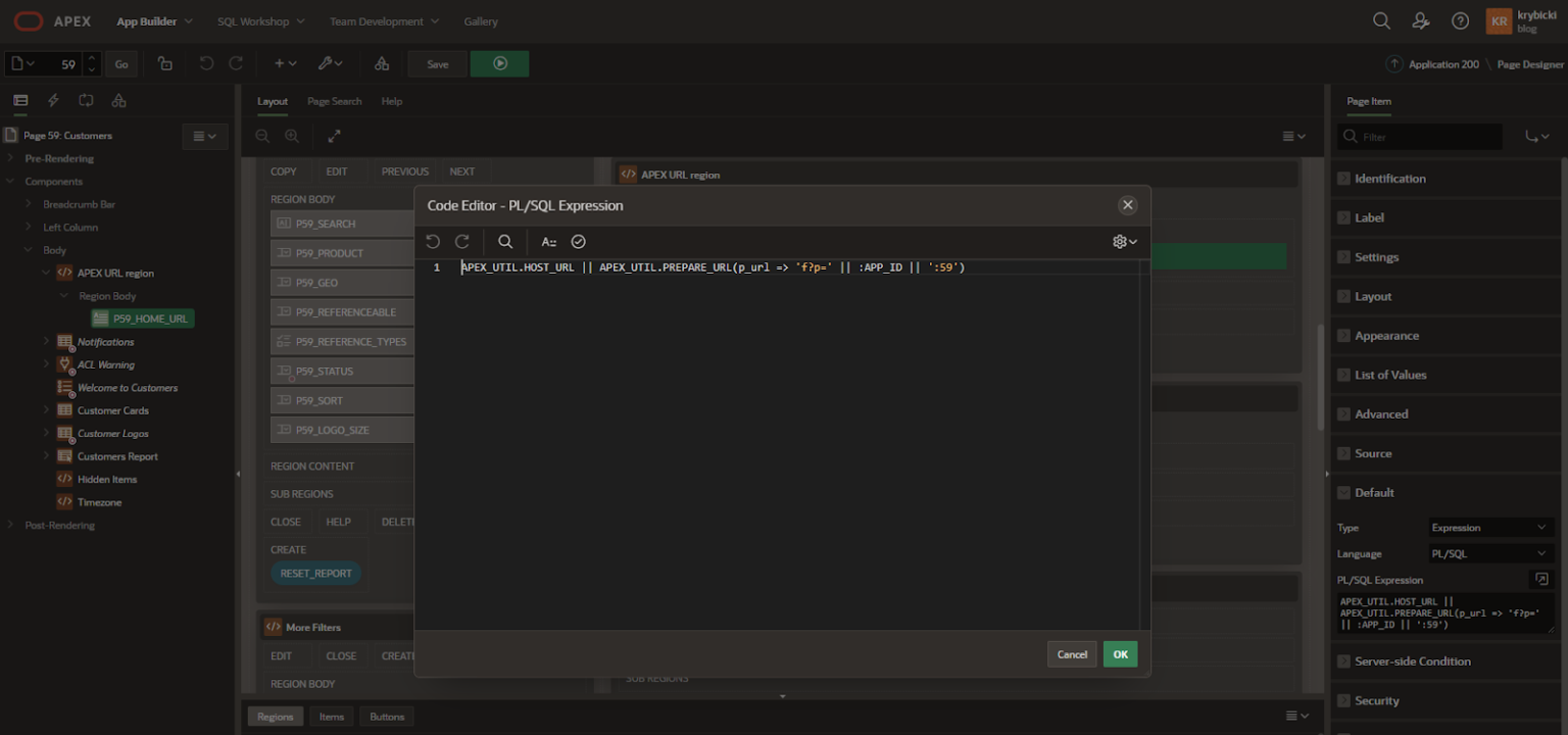 APEX application links – How not to lose an active session - Pretius